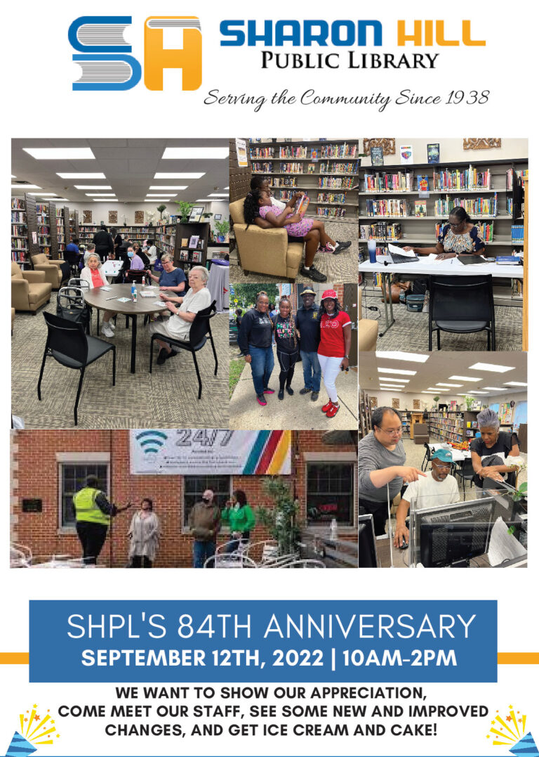 Sharon Hill Public Library's 84th Anniversary Celebration - Sharon Hill ...